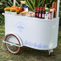 China Coffee Bike Push Cart  Handcrafted Tricycle for Mobile Coffee Shop for sale