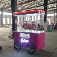 China USA standard ice cream trucks food cart popsicle ice cream cart for sale