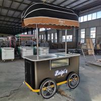 China small ice cream cart with freezer ice cream mobile cart ice cream vending food cart for sale