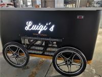 China small ice cream cart with freezer ice cream mobile cart ice cream vending food cart for sale