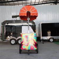 China 2023 New design coffee tricycle bike food cart for mobile business Ice Cream Cart Gelato Bike for sale