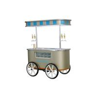 China Mobile Mini ice cream cart with freezer vending cart for sale