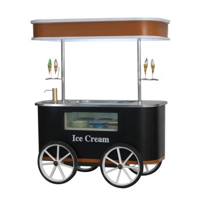 China Low Price Tricycle Fried Ice Cream Vending Cart For Sale for sale