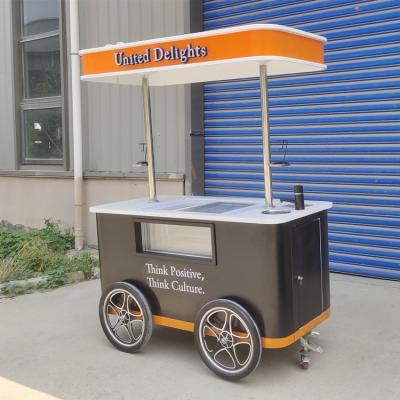 China Italy designed Ice cream Cart italian ice cream push carts for outside for sale