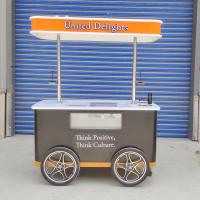 China Italy designed Ice cream Cart italian ice cream push carts for outside for sale
