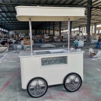 China Italy designed Ice cream Cart italian ice cream push carts for outside for sale