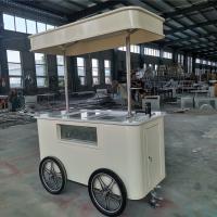 China Italy designed Ice cream Cart italian ice cream push carts for outside for sale