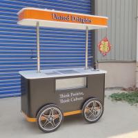 China Gelato Ice Cream Cart /ice cream store equipment /ice cream trolley wholesale for sale