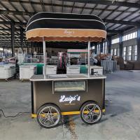 China Mobile Outdoor Gelato cart ice cream cart Ice Cream push cart for sale