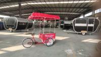 China Factory Sale Hand Push Ice Cream Popsicle Cart Food Vending Bicycle for sale