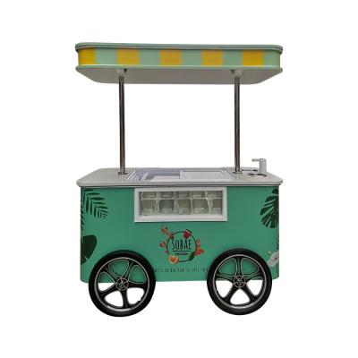 China hot sale Popular Street Application Gelato Cart Italian Ice Cream Cart With CE for sale