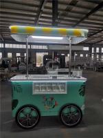 China hot sale Popular Street Application Gelato Cart Italian Ice Cream Cart With CE for sale
