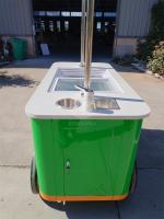 China OEM CE Approved 4 Wheels Cargo Bike with Freezer Food Vending Carts for Sale Ice Cream Electric Tricycle for sale