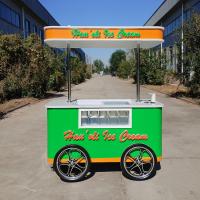 China Jekeen Customized Gelato Pedalling Vending Van Ice Cream Food Bike for sale