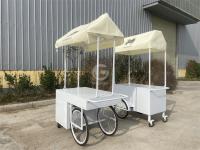 China Chinese Ice Cream Mobile Cheap Price Street Crepe Fast Food Cart Tricycle Mobile Food Truck for sale