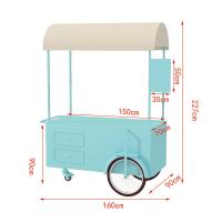China fast concession trailer food truck electric street kiosk crepe cart mobile crepe coffee bike food cart design for sale