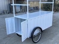 China Customize color size Ice Cream Push Carts fast food trolley for promotion selling hamburger for sale