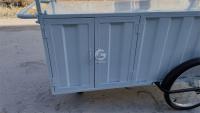 China Customize color size Ice Cream Push Carts fast food trolley for promotion selling hamburger for sale