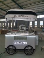 China factory price Italian gelato cart ice cream pushing cart for sale