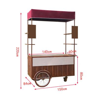 China Coffee Tricycle Ice Cream Cart  Mobile Business Solution for Beverages and Treats for sale