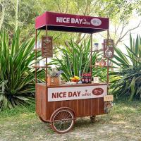 China Coffee Tricycle Ice Cream Cart  Mobile Business Solution for Beverages and Treats for sale