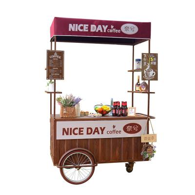 China Fast Food Motor Tricycle for Sale  Portable Ice Cream Bike Cart for sale