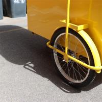 China Ice Cream, Hot Food & Beverage Vending Push Cart for sale