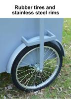 China High Standard Ice Cream Coffee Hand Push Bike Cart  Mobile Food Cart for Sale for sale