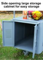 China Portable snack food hand push Cart Street vendor Food Delivery Bike with Display Freezer for sale