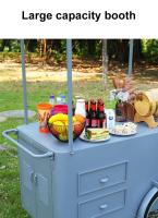 China Food on Wheels hand push cart Cargo Bike for fruits candy waffle Street Food for sale