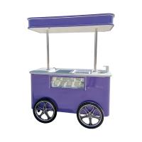 China Summer Popular Street Application Gelato Cart Italian Ice Cream Cart With CE for sale