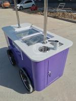 China Summer Popular Street Application Gelato Cart Italian Ice Cream Cart With CE for sale