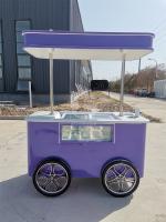 China Summer Popular Street Application Gelato Cart Italian Ice Cream Cart With CE for sale