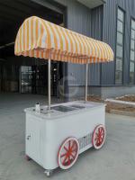 China Customized Street Carts With Fridge Food Push Cart New Shop Market Park Ice Cream cart for sale