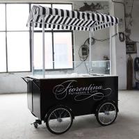 China Outdoor Street Vending Bike Food Cart Long Service Life  Customized for sale