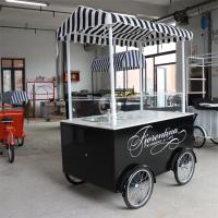 China Rolling Bistro Culinary Creations On A Bike Food Cart customization for sale
