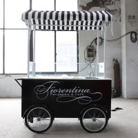 China Road Wheel Bike Food Cart   Ice Cream Push Cart 2200*860*2400mm for sale