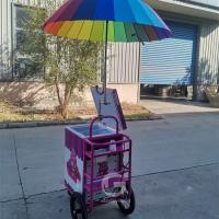 China Ice Cream vending Cart For Sale concession snack food push cart mobile selling cart for sale