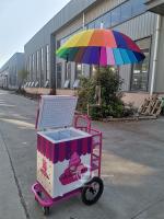 China Europe Standard Street Mobile ice cream Stand Vending Ice Cream Cart With Freezer for sale