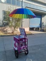 China Europe Standard Street Mobile ice cream Stand Vending Ice Cream Cart With Freezer for sale