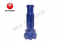 China COP46 4 Inch DTH Hammer Bits Alloy Steel For Blast Hole Drilling , Blue Color for sale