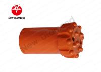 China Professional T45 DTH Small Rock Drill Bits , Earthworks Tapered Button Bits for sale
