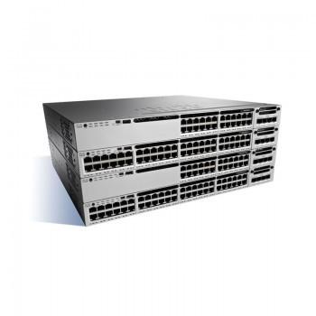 China WS-C3850-24U-S Stackable 24 10/100/1000 Cisco UPOE ports, 1 network module slot, 1100 W power supply for sale