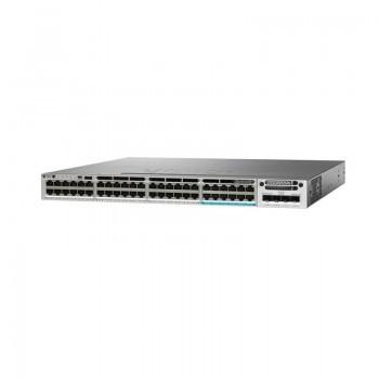 China WS-C3850-48U-S Stackable 48 10/100/1000 Cisco UPOE ports, 1 network module slot, 1100 W power supply for sale