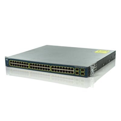 China 15.0 4X Cisco Catalyst 3650 Switch GLC-SX-MM WS-C3560G-48PS-S 48 Port Gigabit PoE for sale