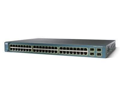 China CISCO WS-C3750G-48PS-S 48 port 1000T PoE 4 SFP Catalyst L3 POE for sale