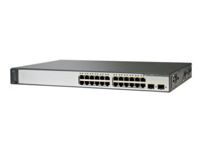 China Layer 3 V2 Cisco 3650 Poe Switch WS-C3750V2-24PS-S 24 Port 110 V AC 2 SFP for sale
