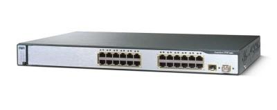China 32 MB Flash Memory Switch Catalyst 3650 V2 24 10/100 + 2 SFP WS-C3560V2-24TS-S for sale