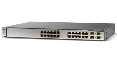 China WS-C3750G-24TS-E1U Cisco Catalyst 3750G-24TS-1U Fast EN 24 Port Switch for sale