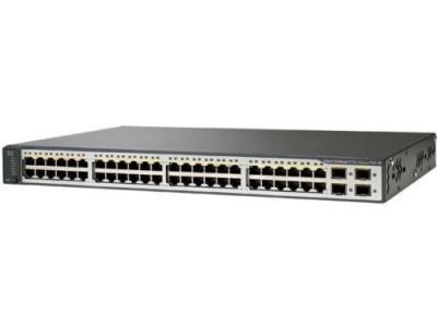 China 48x 10/100 4x SFP Cisco 3850 Poe Switch , Gigabit Ports Catalyst 3850 Switch for sale